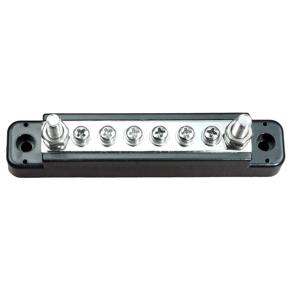 6 Terminal Bus Bar Ground Power Distribution Terminal Block with Cover ...