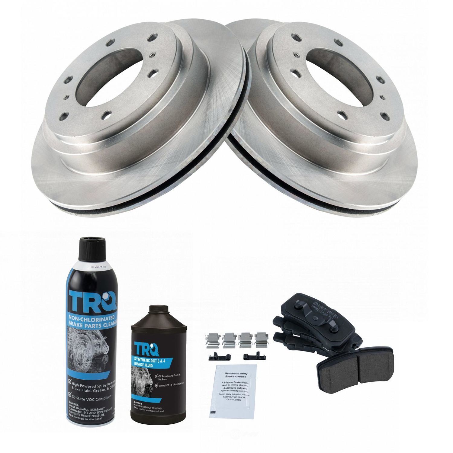 Disc Brake Kit-5 Piece Brake Pad and Rotor Kit TRQ fits 00-01 ...