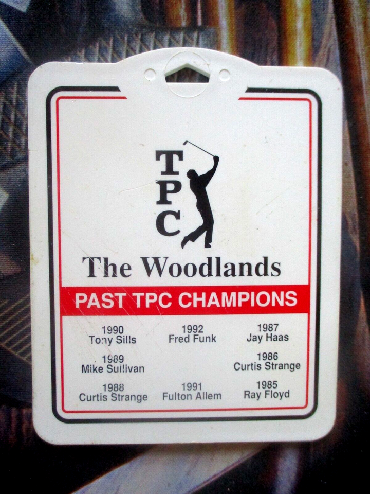 vtg - PGA TOUR Golf Bag Tag - 1993 HOUSTON OPEN - Pro-Am Contestant | eBay