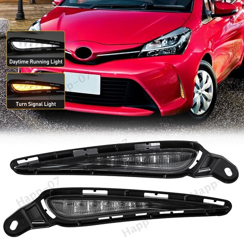 For 2016 2017 2018 Toyota Vitz LED Front Bumper Lamp DRL Fog Light ...
