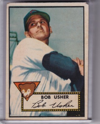 1952 TOPPS #157 BOB USHER CHICAGO CUBS 7293 | eBay