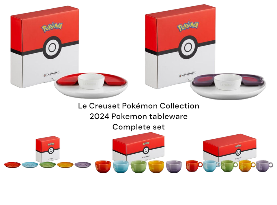 Le Creuset Pokémon Collection 2024 Pokemon tableware Complete set JP ...
