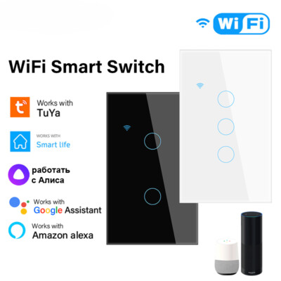 Smart Life Home House Wireless Remote Wall Switch Voice Control Touch ...