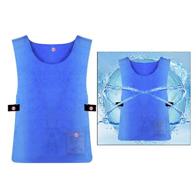 Summer Cooling Clothes Cold Shirt Ice Vest with Pocket for Outdoor ...