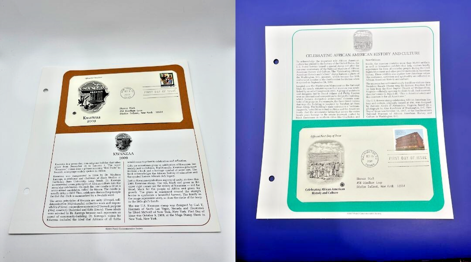 Black History & Kwanzaa FDC First Day of Issue Envelopes / Stamp / Lot ...