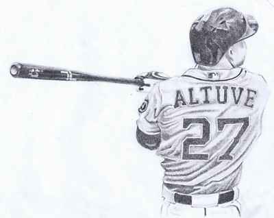 GIGANTE jose altuve houston astros baseball limited edition signed ...