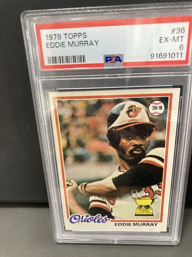 1978 Topps Eddie Murray Rookie Card #36 Graded PSA 6 HOF | eBay