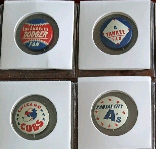 1960 Crane Potato Chips Vintage Baseball Pins Complete Set (16 Teams ...