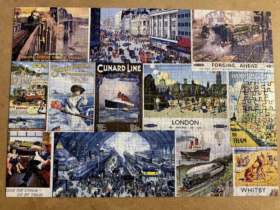 3 X Falcon 500 Piece Jigsaw Puzzles - Complete - Trains & Transport ...