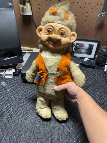 Rare HTF Vintage 1960s Timely Toys Neanderthal Troll Doll – 18” Rough ...