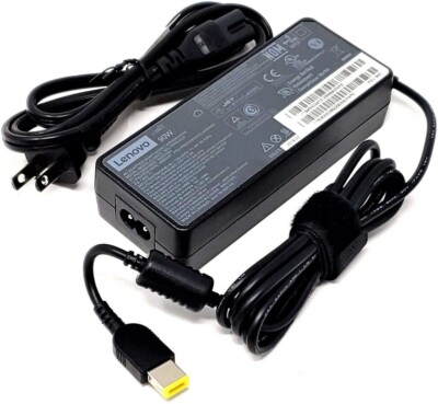 Genuine OEM Lenovo 90W 20V 4.5A Yellow Square Tip AC Adapter Charger ...