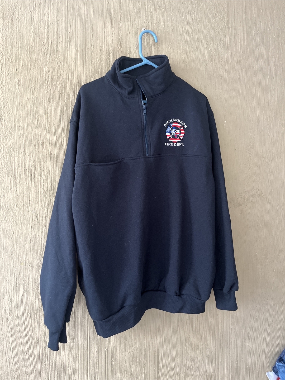 1/4 Zip Richardson fire Department Logo texas zip up … - Gem