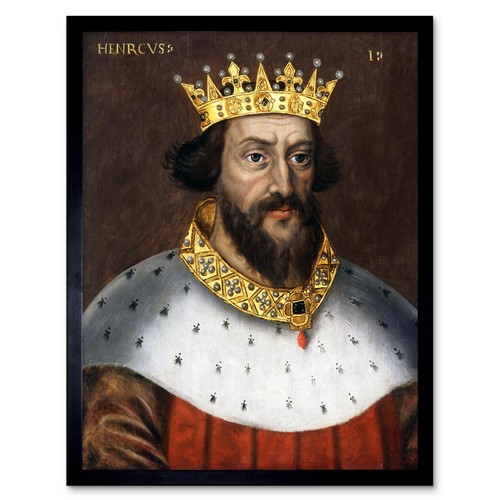 Portrait King Henry I England Painting Royal Historic Art Print Framed ...