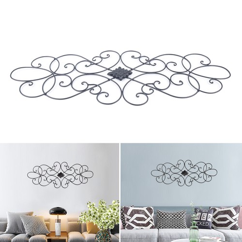 Black Scroll Wall Decor