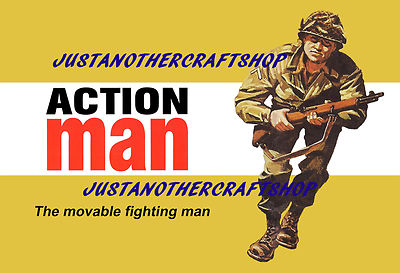 Action Man 1960's Poster A3 Size Advert Leaflet Shop Display Sign 42cm ...