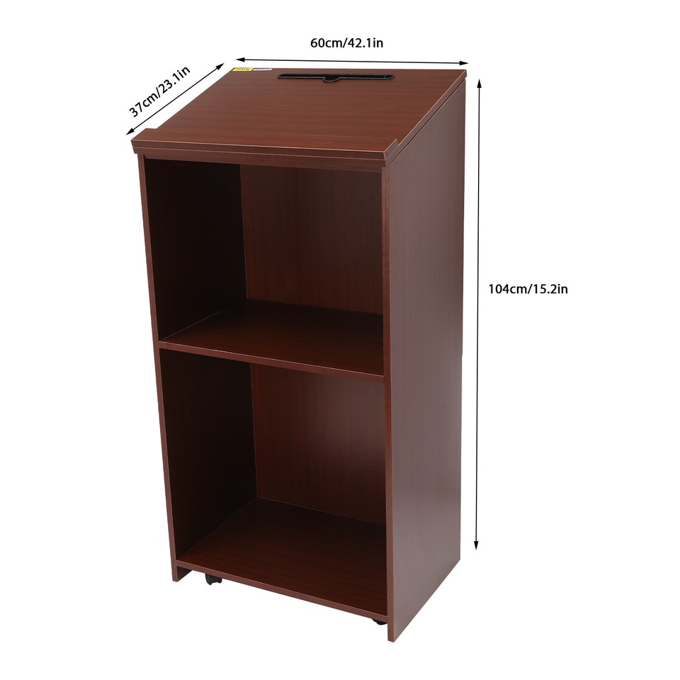 Lectern Wood Lectern Podium Stand Portable Church Pulpit Teacher's ...