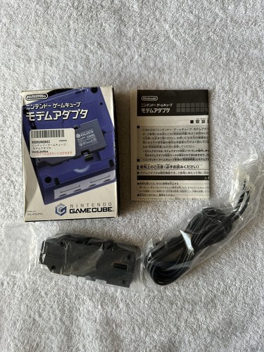 Nintendo GameCube Modem Adapter DOL-012 Japan Box CIB Authentic Tested ...