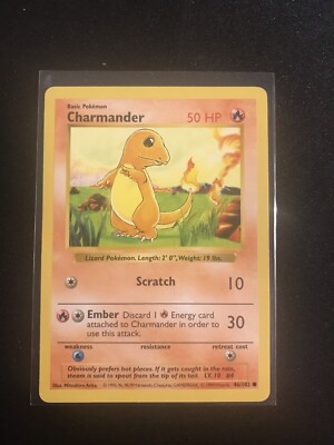 Charmander Shadowless Base Set 46/102 NM Near Mint | eBay
