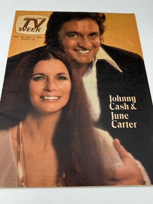 CHICAGO TRIBUNE TV WEEK September 1976 Johnny Cash June Carter on Cover ...