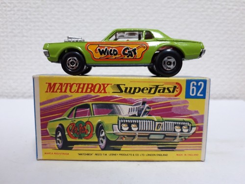 (New, Dark Green, Rare Label) Matchbox - #62 Mercury Cougar Rat Rod ...