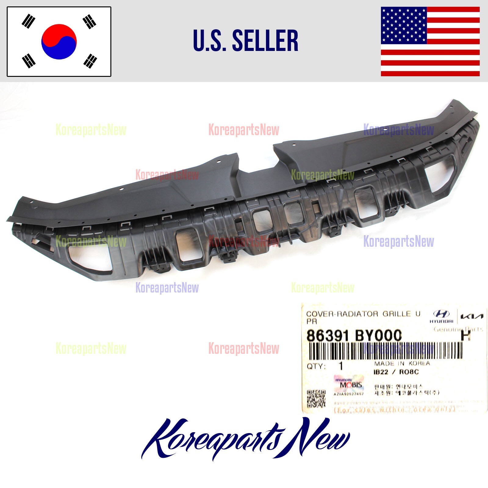 Grille Cover Upper Radiator Sight Shield ⭐OEM⭐ Hyundai Elantra HYBRID ...