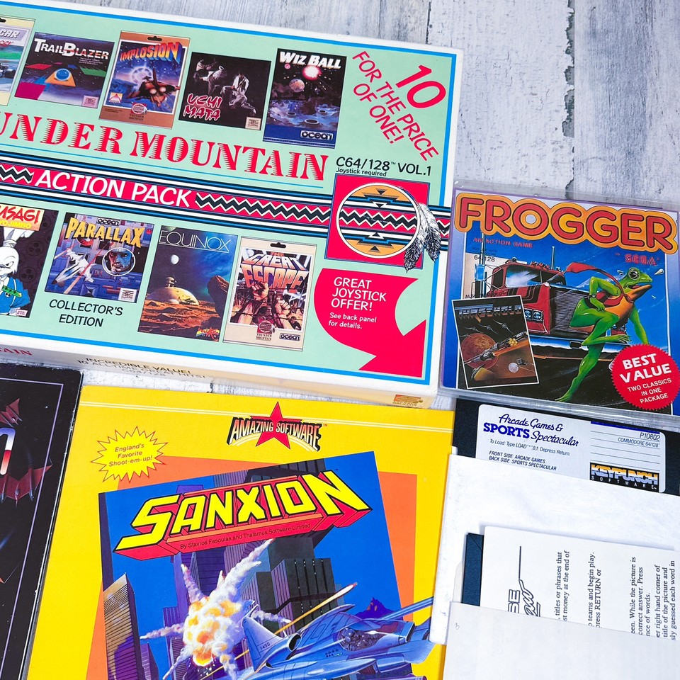 Huge Commodore 64 C64/C128 And Intellivision Game Lot Complete With ...