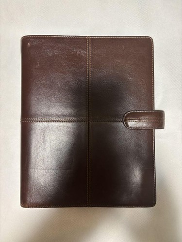 Filofax Classic Stitch System Notebook A5 Brown | eBay