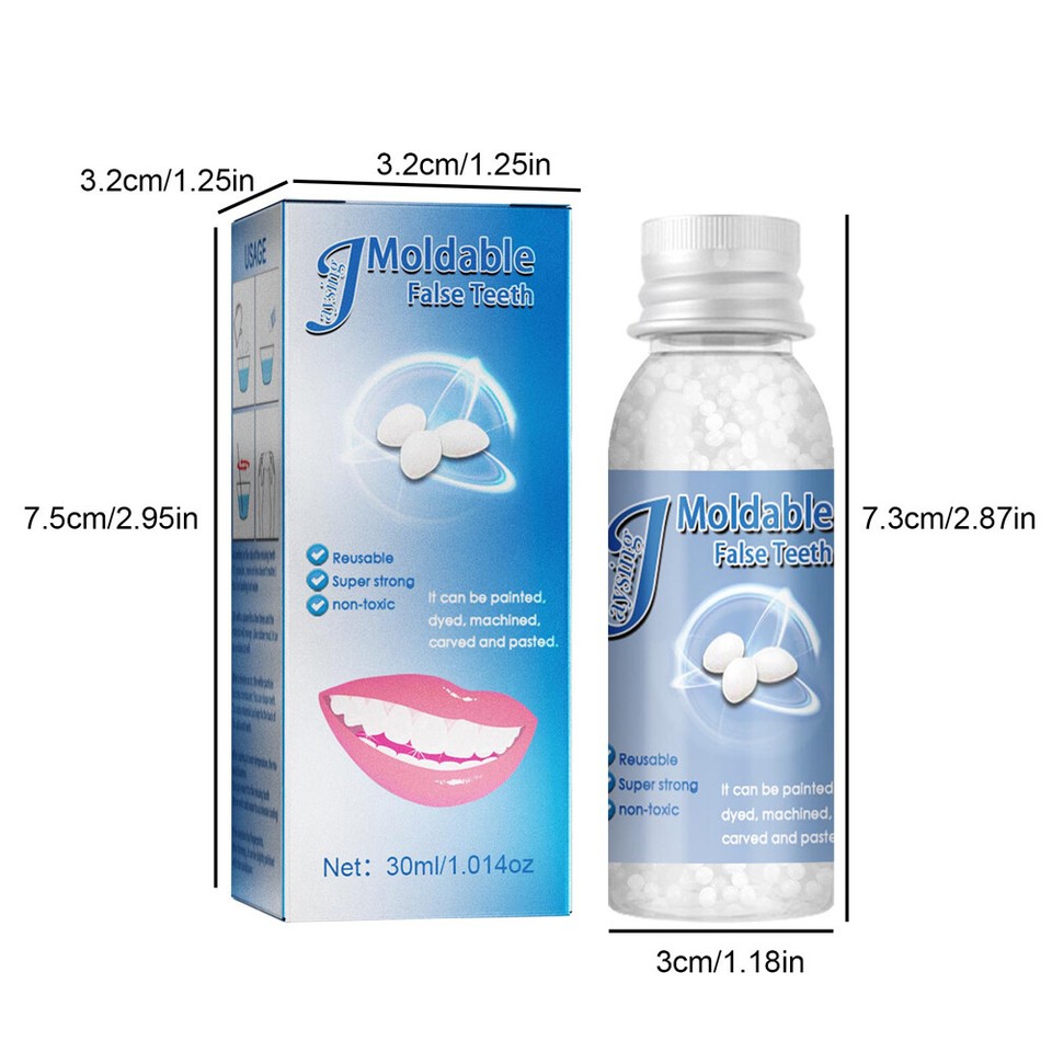 Tooth Repair Beads Granules Temporary Tooth Glue Reusable Moldable ...