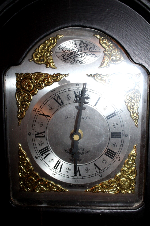 Westminster Chime Clock - Daniel Dakota Tempus Fugit Black | eBay