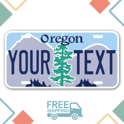 PERSONALIZED Oregon license plate - Any text, free shipping. Custom ...