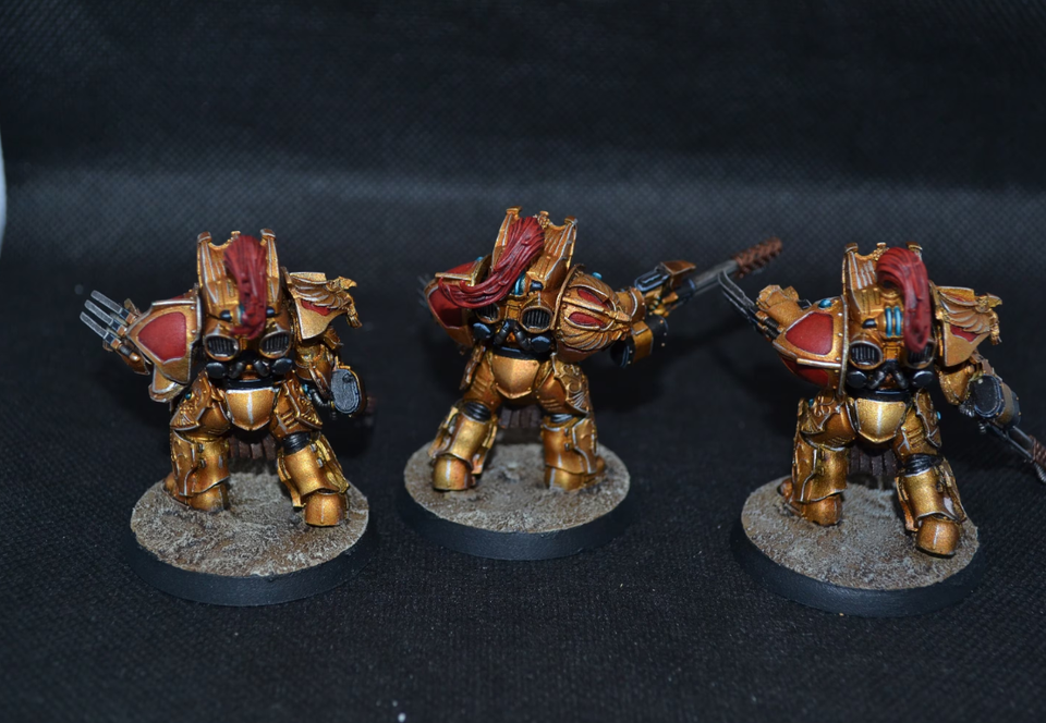 Legio Custodes Aquilon Terminators with Infernus Firepikes | eBay
