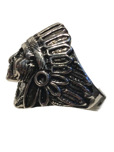 Apache Indian Chief Headress Men's Ring Size 11 | eBay