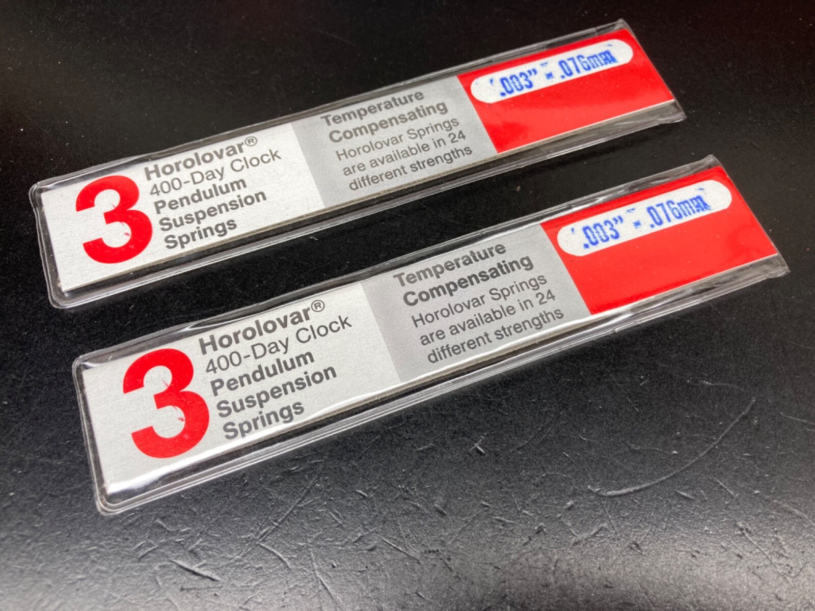 400 Day .0030 Horolovar Clock Suspension Springs Wire 2 Packs of 3 ...