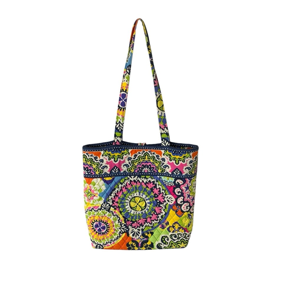 Vera Bradley Tote Purse Floral Toggle Clasp Pockets Floral Crafts Gift ...