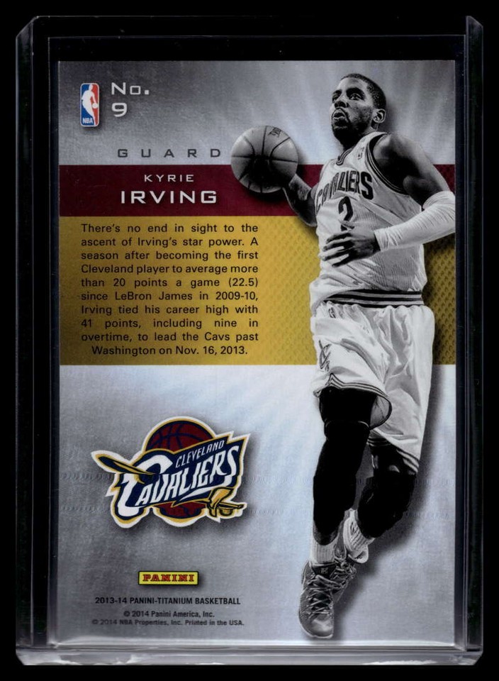 2013-14 Panini Titanium Luster 9 Kyrie Irving 1/99 | eBay