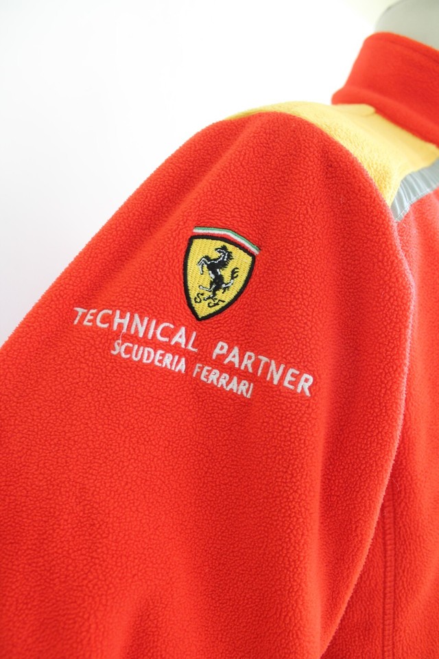 VINTAGE! F1 Ferrari Scuderia Shell Helix Full Zip Formula Uno F1 Fleece ...