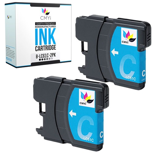 2PK LC61C Ink Cartridges for Brother MFC-990CW J220 J265W J270W J410W ...
