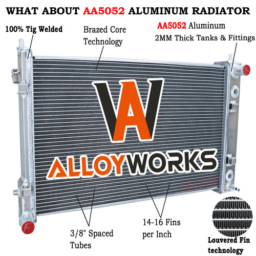 ALLOYWORKS 4 Row Aluminum Radiator For 2004 Pontiac GTO Coupe 2-Door V8 ...