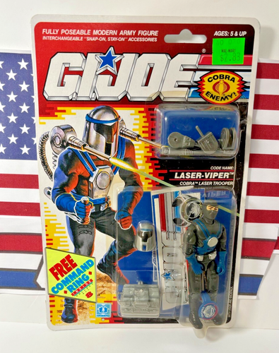 GI Joe LASER VIPER *MOC, UNOPENED!* 1990 v1 Cobra SEE DESCRIPTION ...
