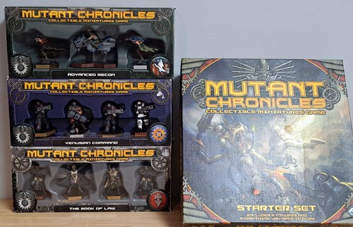 PARADOX MUTANT CHRONICLES COLLECTIBLE MINIATURE GAME LOT STARTER SET ...