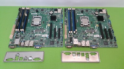 Lot of 2 Supermicro X10SLM+-F LGA 1150 Motherboard i3 cpus included | eBay