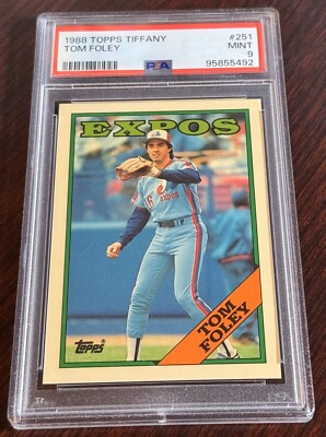 1988 TOM FOLEY TOPPS TIFFANY #251 PSA 9 POP 1 | eBay