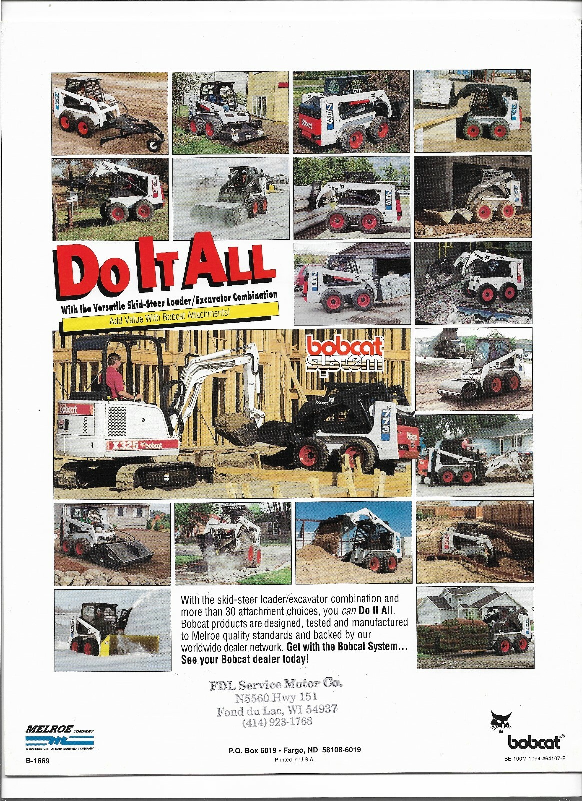 Original Bobcat 700 C-Series 751 753 763 773 Skid Steer Loaders Sales ...