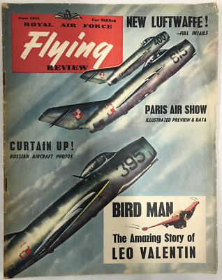 ROYAL AIR FORCE FLYING REVIEW MAGAZINE-JUNE 1955 UK-NEW LUFTWAFFE-LEO ...