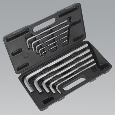 Sealey Tools Jumbo Hex Allen Key Set 10pc Extra Long Metric 3mm - 17mm ...