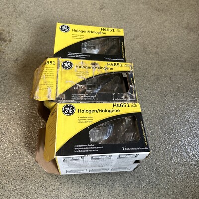 H5051 GE SEALED BEAM HALOGEN HEADLIGHT BULB H4651 3 Pack | eBay