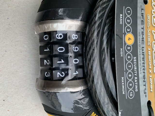 Magnum Plus Mag Flex Combination Lock 185cm X 12mm for sale online | eBay