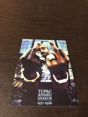 NEW 6 X 4 MUSIC UNPOSTED POSTCARD - TUPAC AMARU SHAKUR......SLOT 145 | eBay