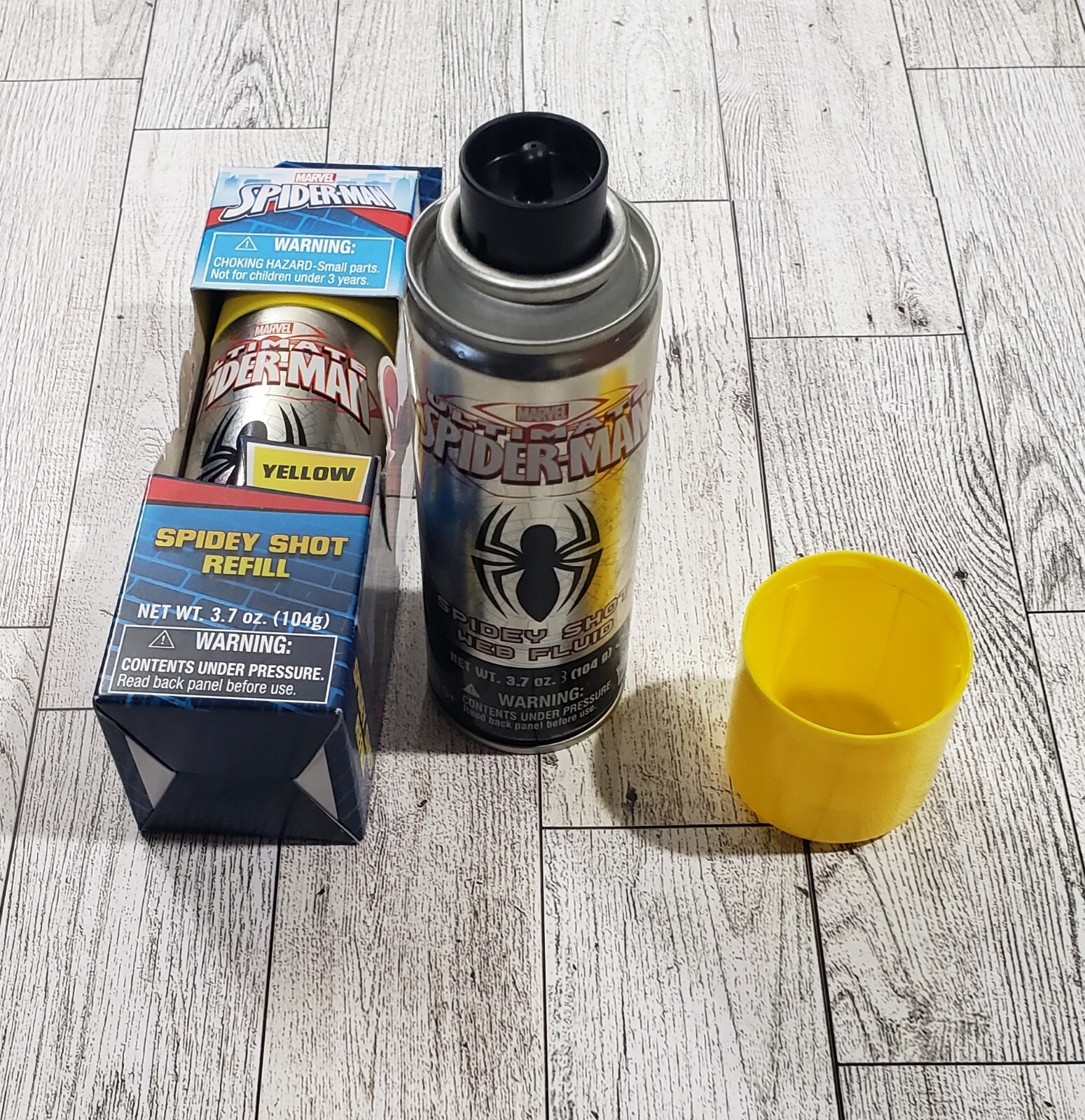 Spider-man Spidey Shot Web Fluid Refill Yellow Marvel Hasbro for sale ...