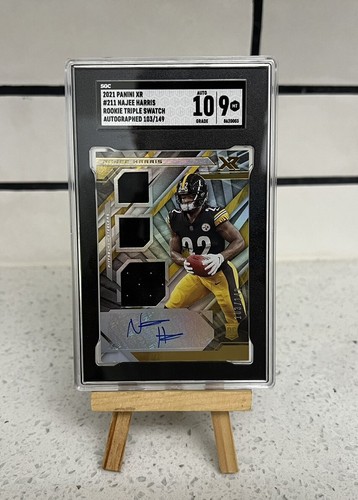 NAJEE HARRIS 2021 PANINI XR RPA ROOKIE PATCH AUTOGRAPH RC AUTO /149 SGC ...